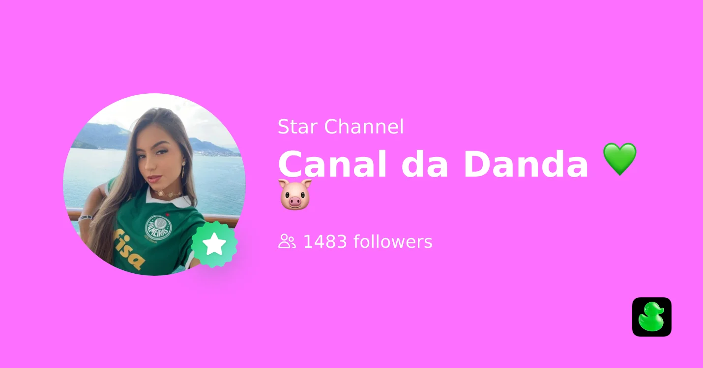 Canal da Danda 💚🐷